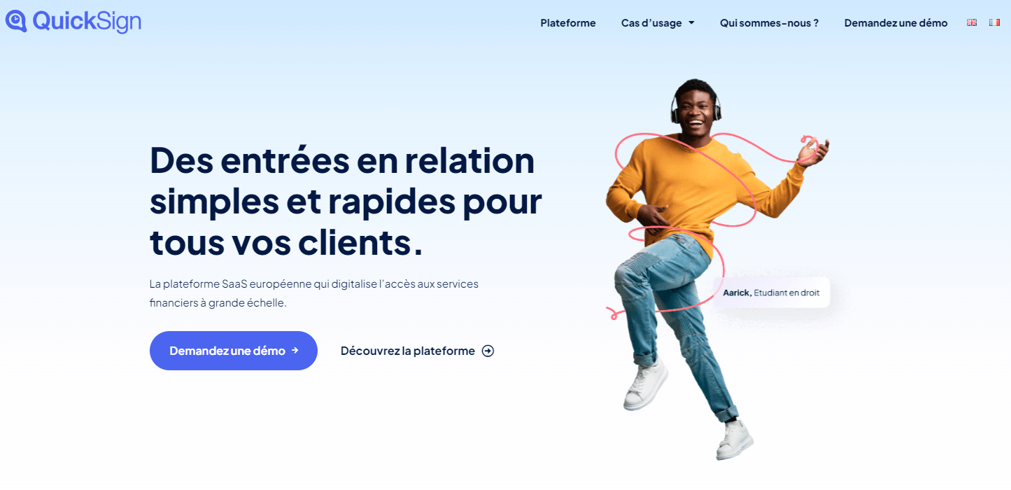 Entrées en relation à distance pour les services financiers